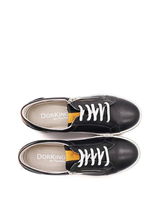 Dorking Women's Karen Lace & Zip Sneakers- Negro/ Camel – Sole To Soul ...