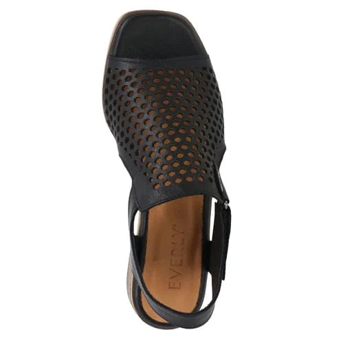 Everly Women's Tessa 01 Perf Heels- Black – Sole To Soul Footwear Inc.