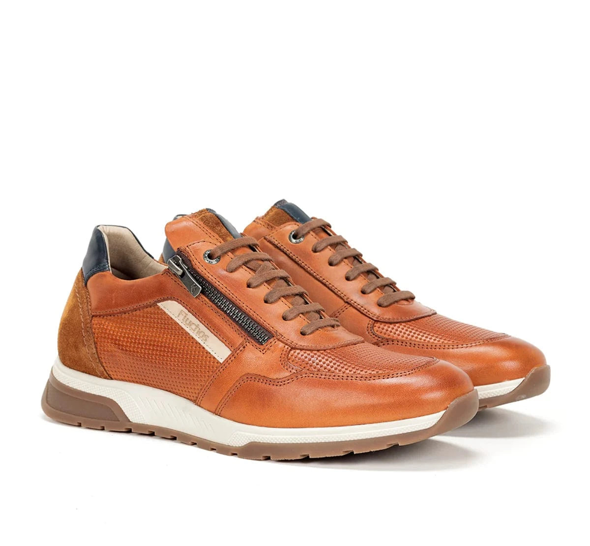 Fluchos Men's Louis Lace & Zip Sneakers- Habana Cuero – Sole To Soul ...