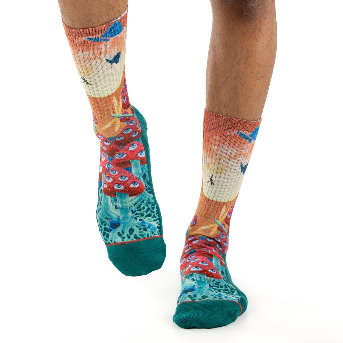Good Luck Sock Men's Active Fit Socks- Magic Mushrooms – Sole To Soul ...