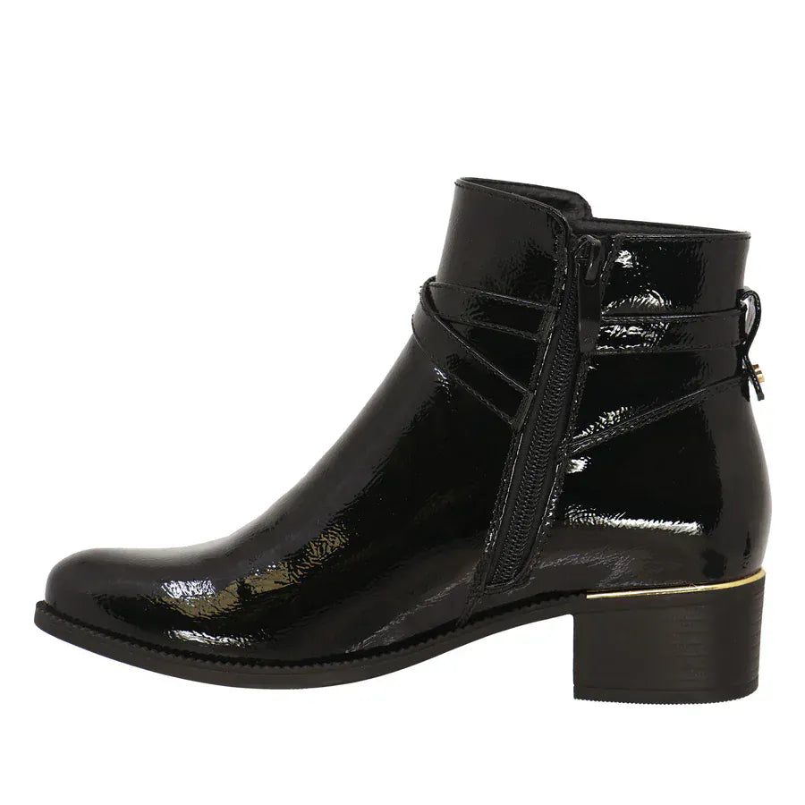 Lady Comfort Women's Becka 02 Low Boots- Black Patent – Sole To Soul ...