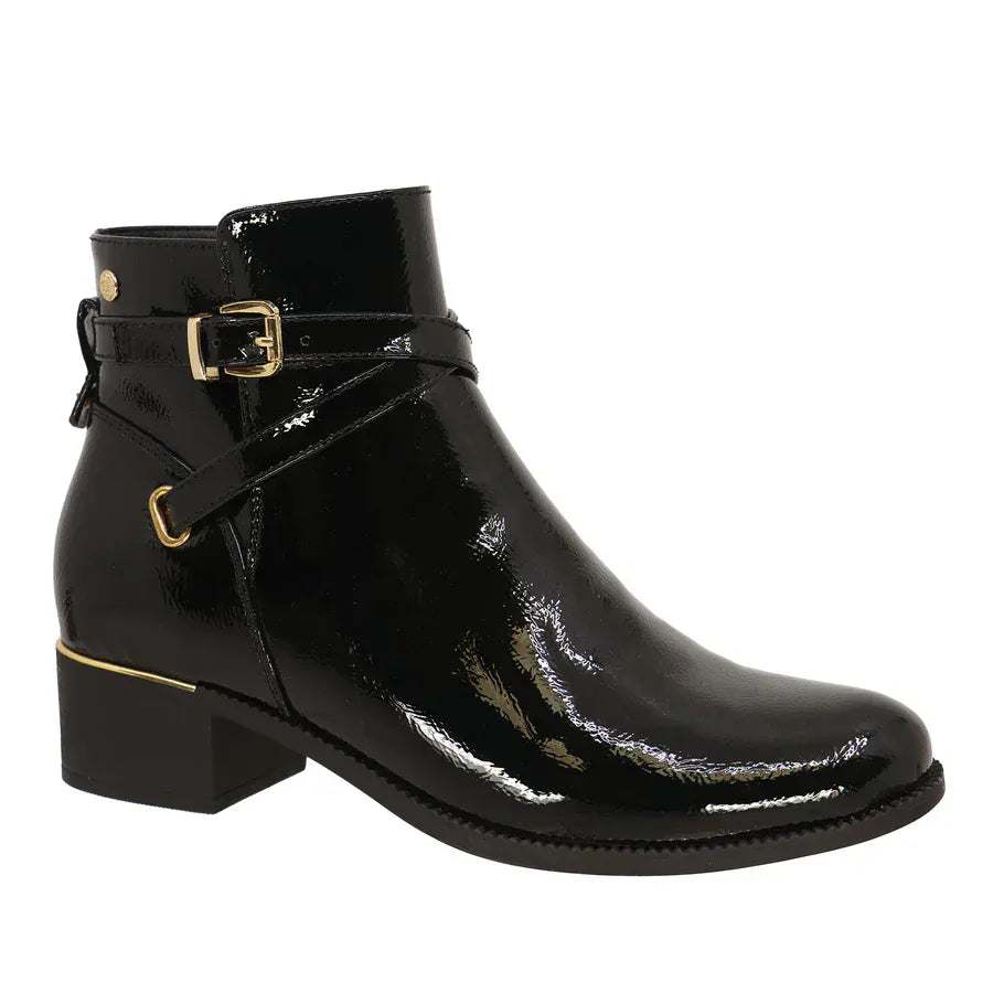 Lady Comfort Women's Becka 02 Low Boots- Black Patent – Sole To Soul ...