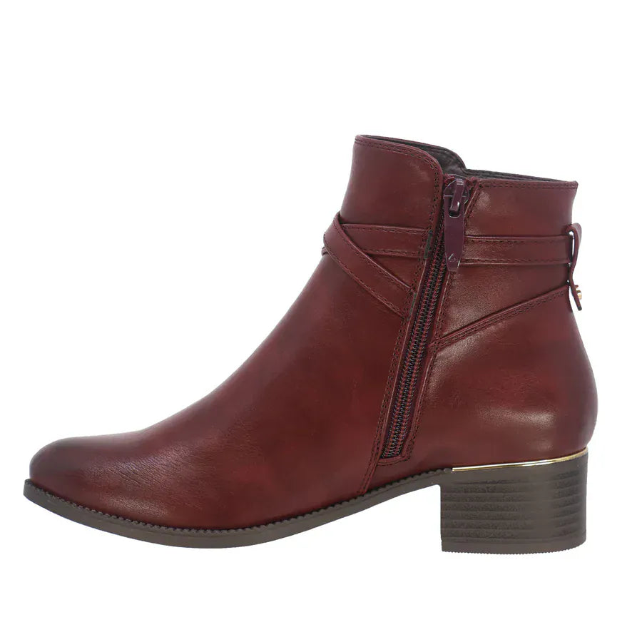 Lady Comfort Women's Becka 02 Low Boots- Bordo – Sole To Soul Footwear Inc.