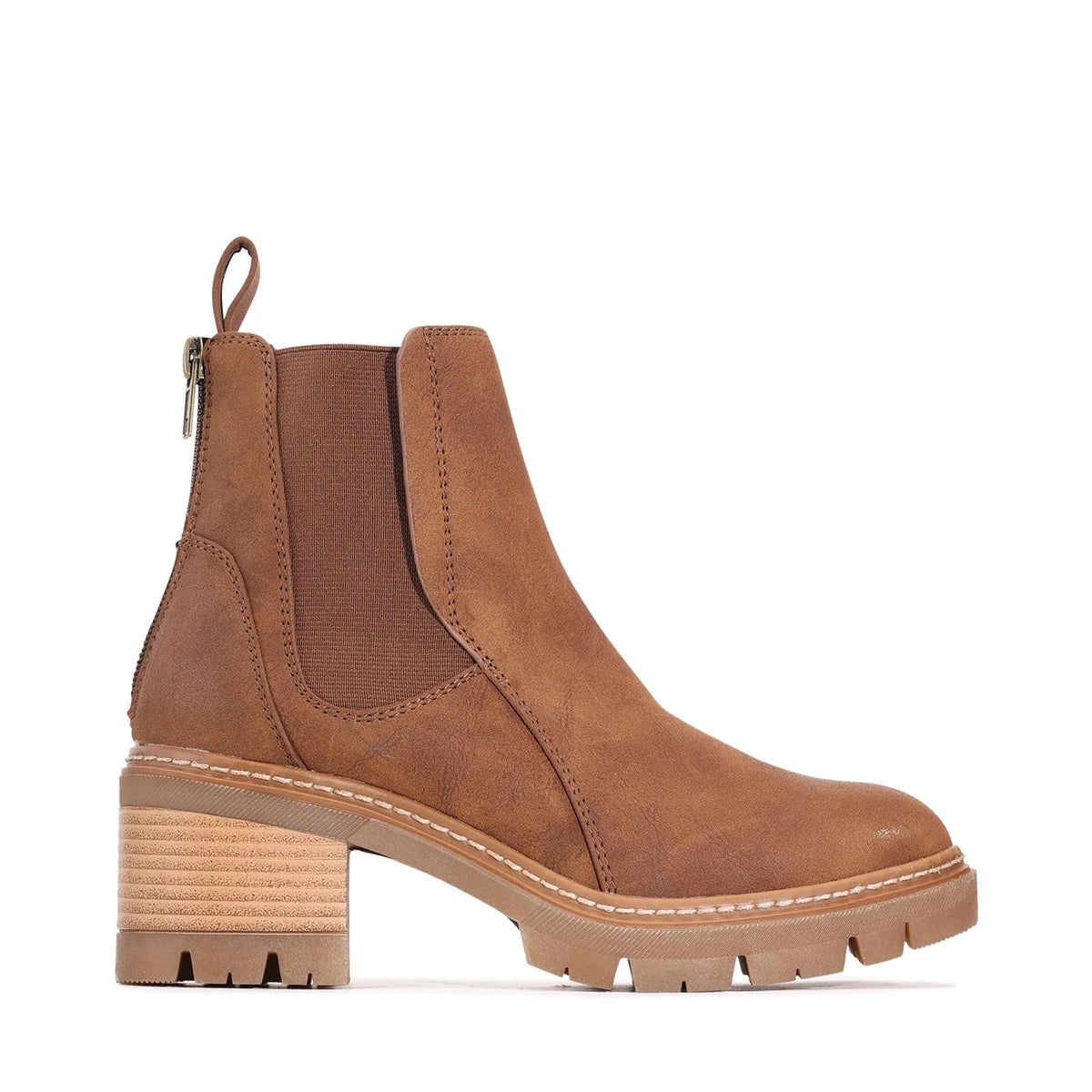 Los Cabos Women's Bita Heeled Chelsea Boots- Hazelnut – Sole To Soul ...