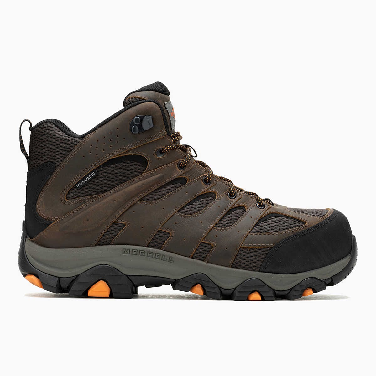 Merrell Men's Moab Vertex 2 Mid Waterproof CSA Work Boots- Earth – Sole ...