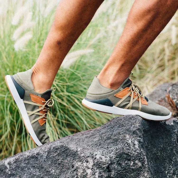 OluKai Men's Mio Li Sneakers- Hunter/ Lava Rock – Sole To Soul Footwear ...
