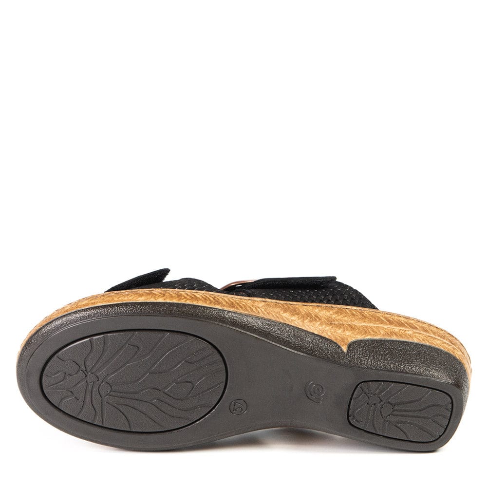 Portofino Women's Lucinda Sandals- Black – Sole To Soul Footwear Inc.