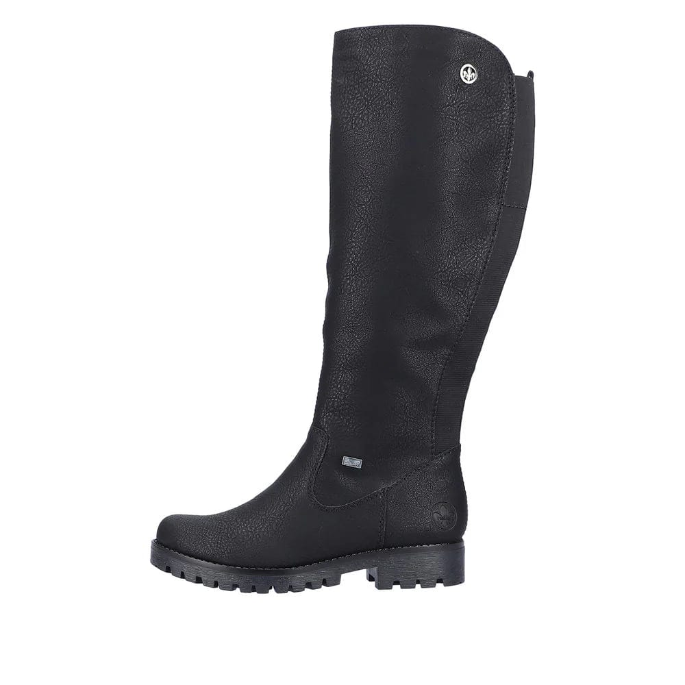 Rieker Womens Tall Stretch Zip Boots - Black – Sole To Soul Footwear Inc.