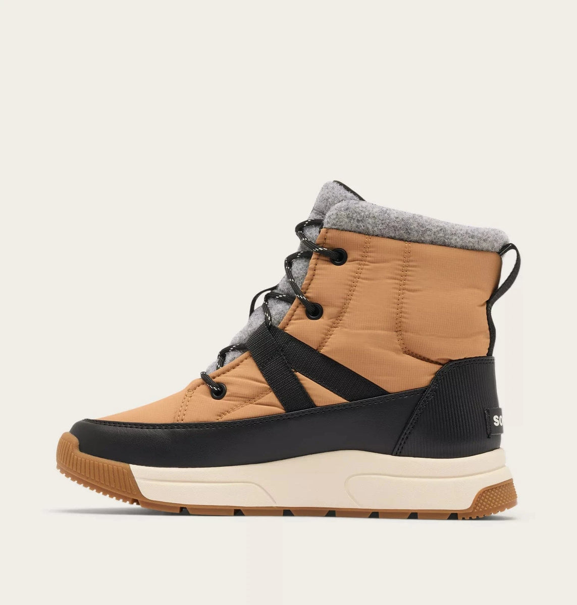 Sorel Women's Whitney III Mid Waterproof Boots- Tawny Buff/ Black ...