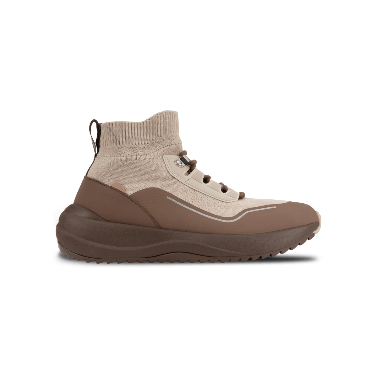 Vessi Men's Stormburst High Top Sneakers- Sandwash/ Dark Teak – Sole To ...