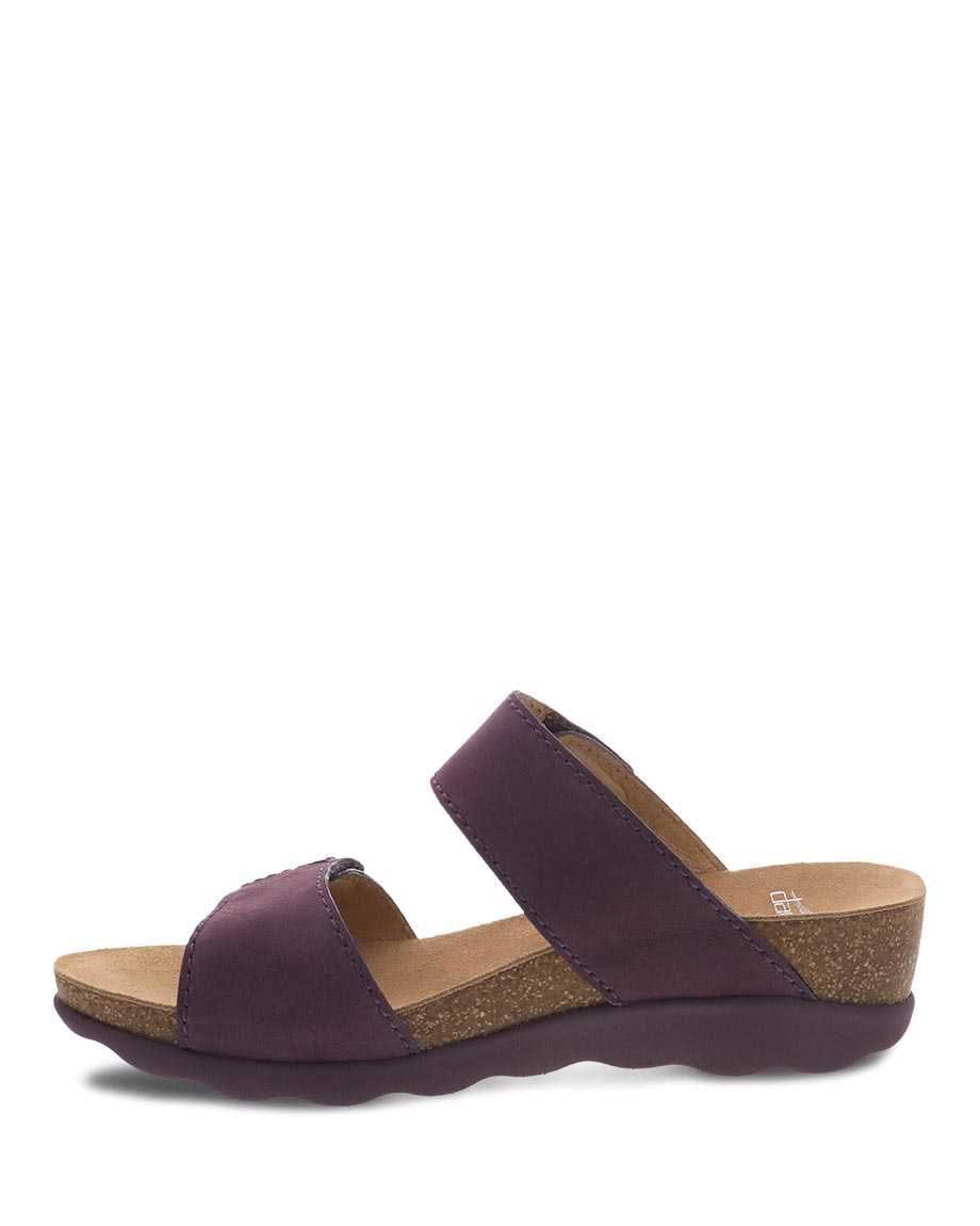 Sole to Soul - Women Dansko Maddy Milled Nubuck Sandal- Purple ...