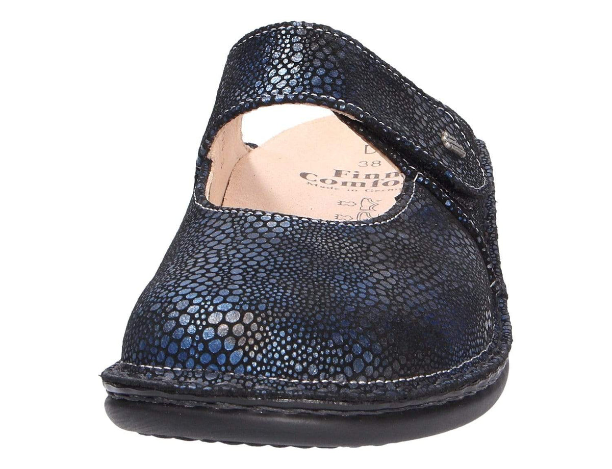 Finn Comfort Women's Stanford Mary Jane Clogs- Azur Paloma – Sole To ...