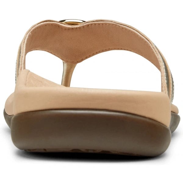Vionic Women's Aloe Flip Flops- Champagne – Sole To Soul Footwear Inc.
