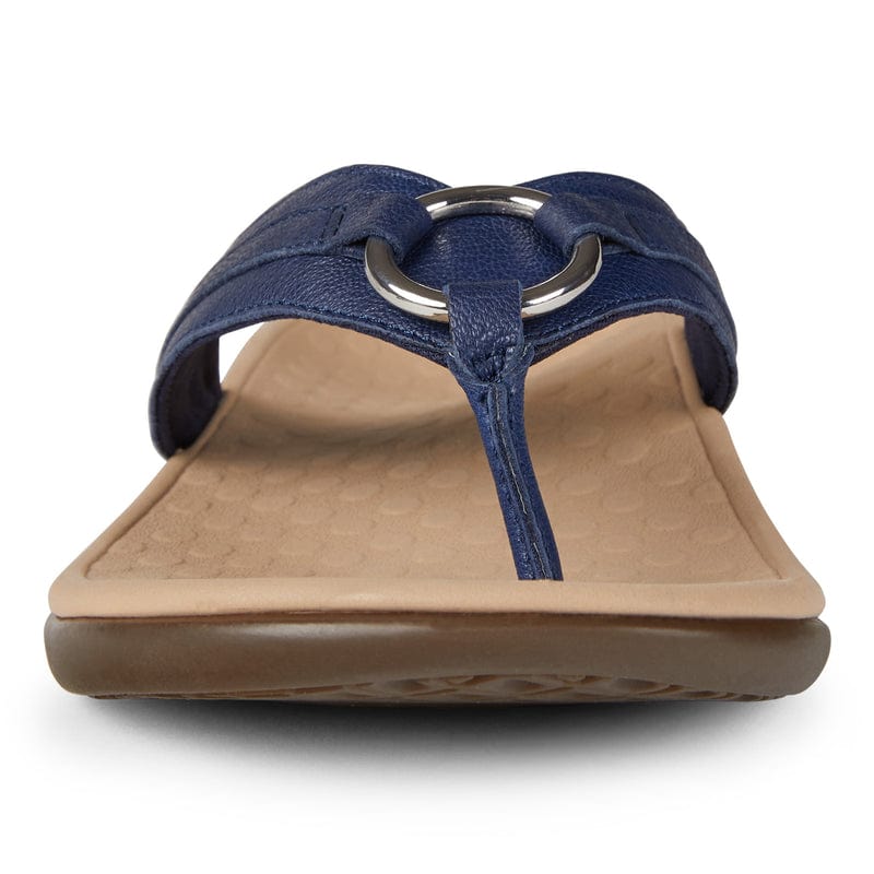 Vionic Women's Aloe Flip Flops- Navy – Sole To Soul Footwear Inc.